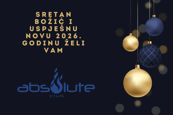 Absolute club: Želimo vam Sretan Božić i Novu godinu punu radosti ...